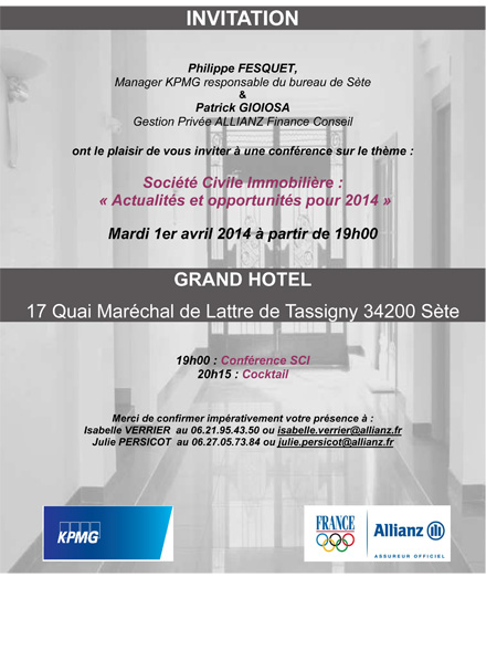 Invitation KPMG / Allianz > SCI